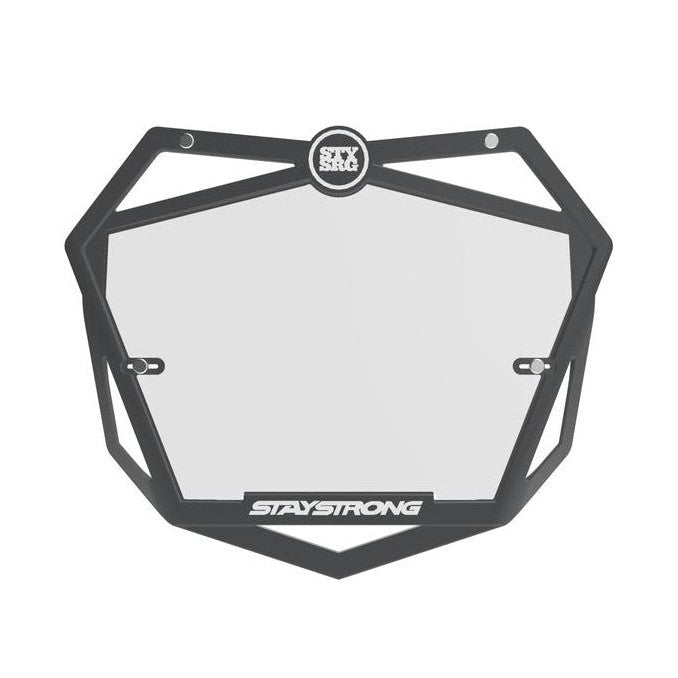 Stay Strong Pro 3D Number Plate | Shop at LUXBMX